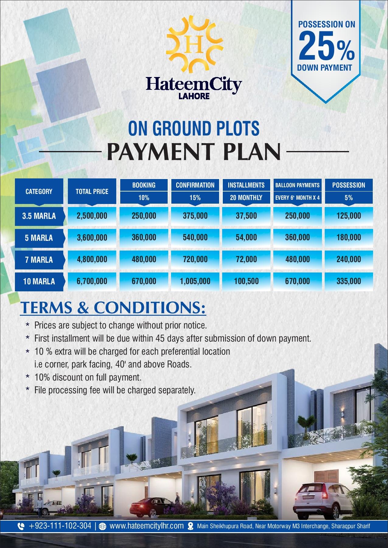 2025 Payment Plan On Ground Plots - Hateem City